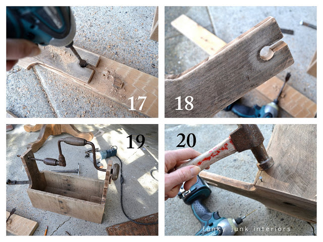 Easy DIY junk style tool box - The Shabby Creek Cottage
