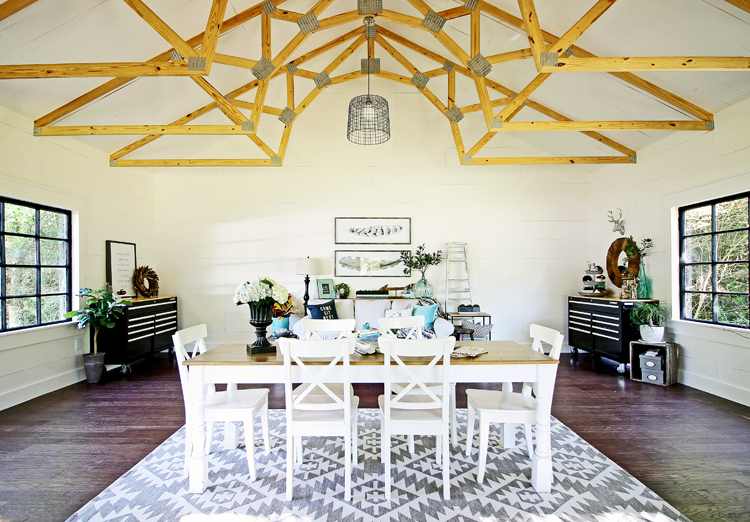 Exposed Truss Ceiling Pictures | Shelly Lighting